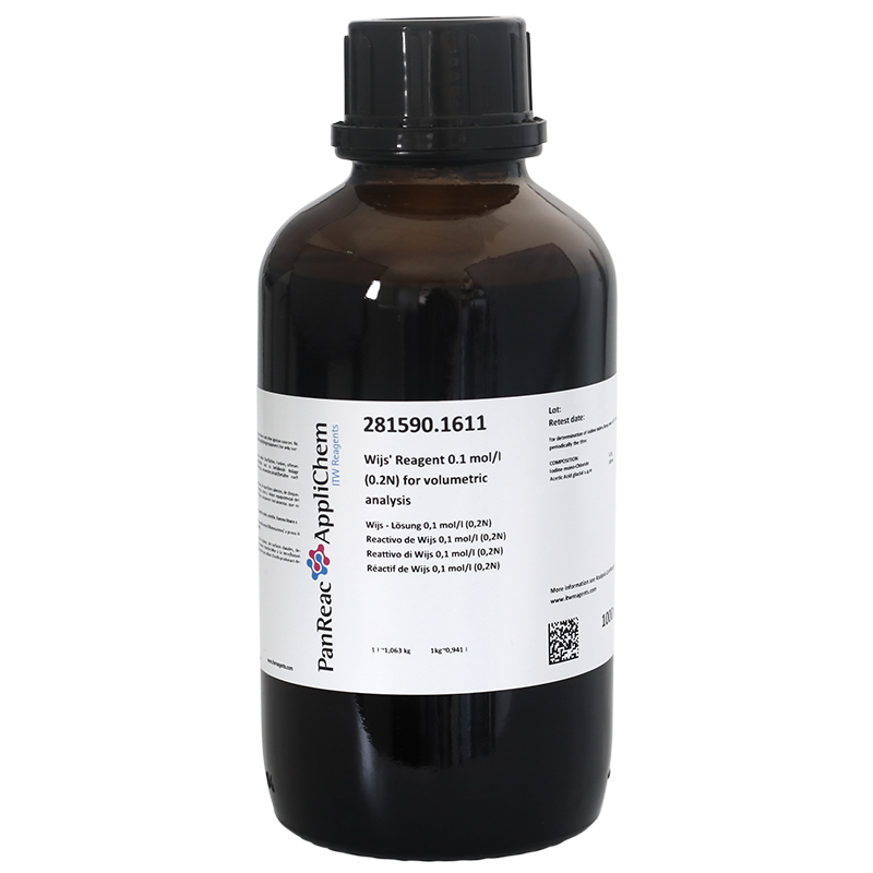 Wijs' Reagent 0.1 mol/l (0.2N) for volumetric analysis - ITW Reagents